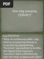 Sanaysay Lesson Plan | PDF