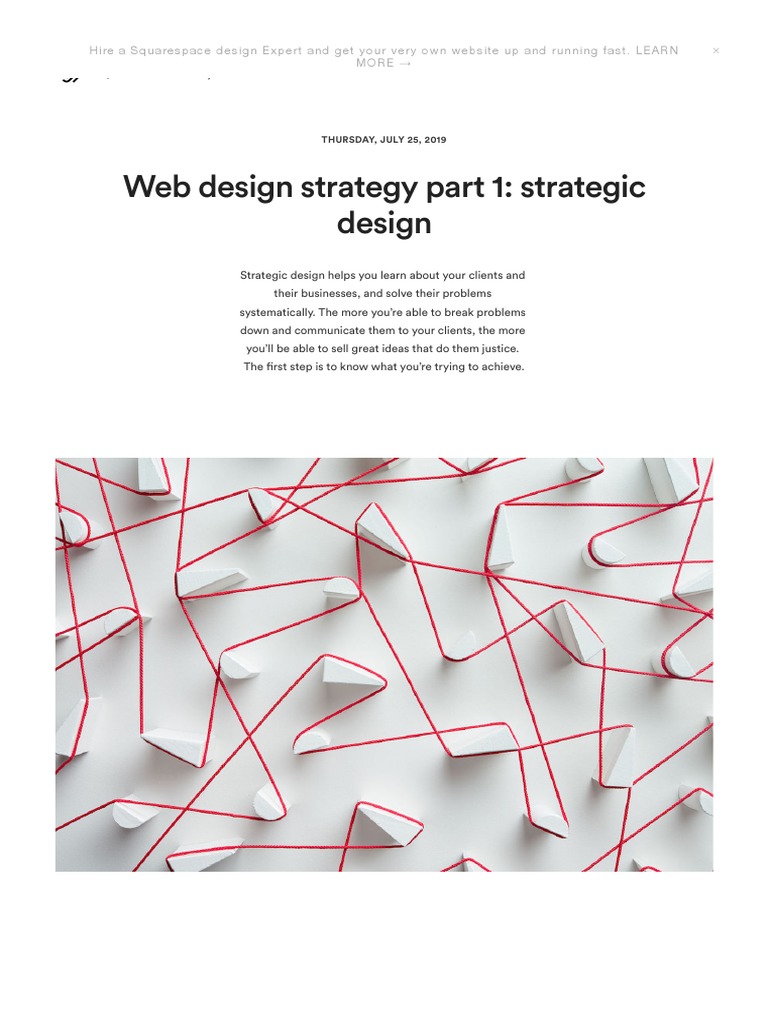 Web Design Strategy Part 1: Strategic Design | PDF | Brand | Design