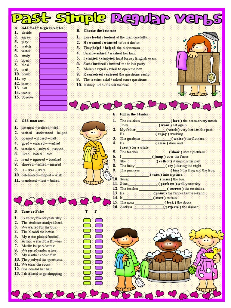 Regular Verbs A2 - 3 - 9318523 | PDF