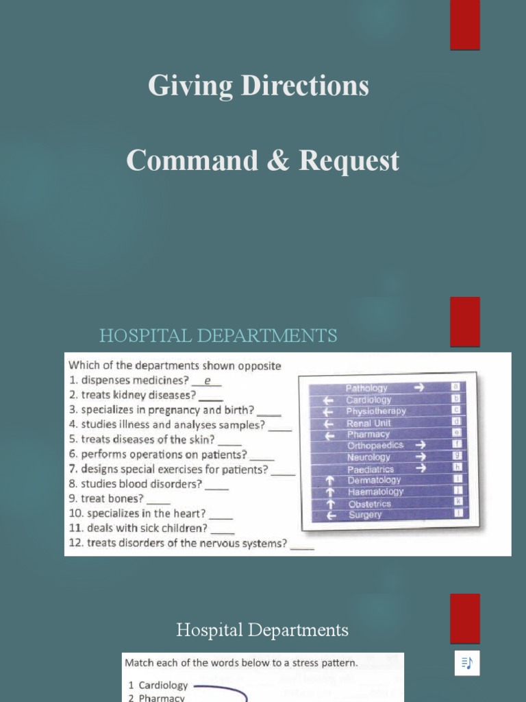 Giving Directions, Command, and Request | PDF