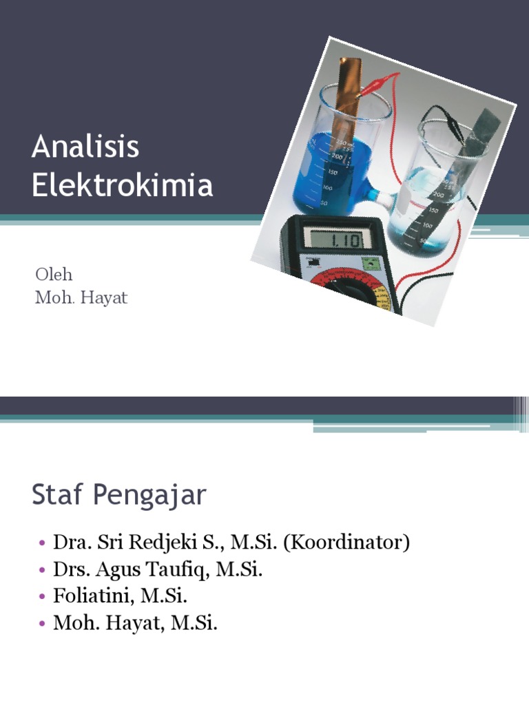 Analisis Metode Elektrokimia dalam Kimia | PDF