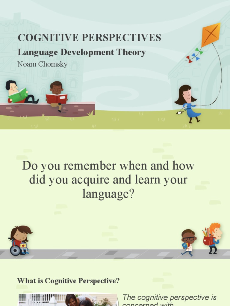 COGNITIVE PERSPECTIVES Noam Choamsky | PDF | Language Acquisition ...