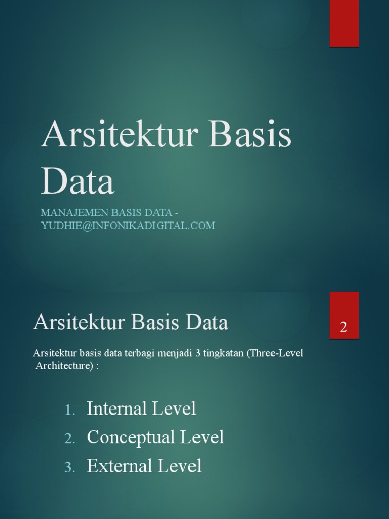 02 - Arsitektur Basis Data | PDF