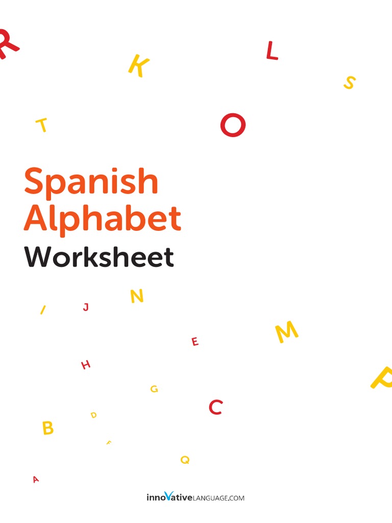 Spanish Alphabet: Worksheet | Download Free PDF | Stress (Linguistics ...