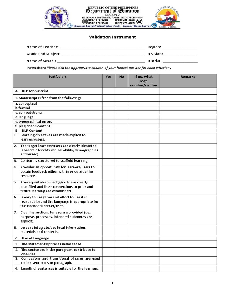 Validation Tool For DLP | PDF | Sentence (Linguistics) | Vocabulary