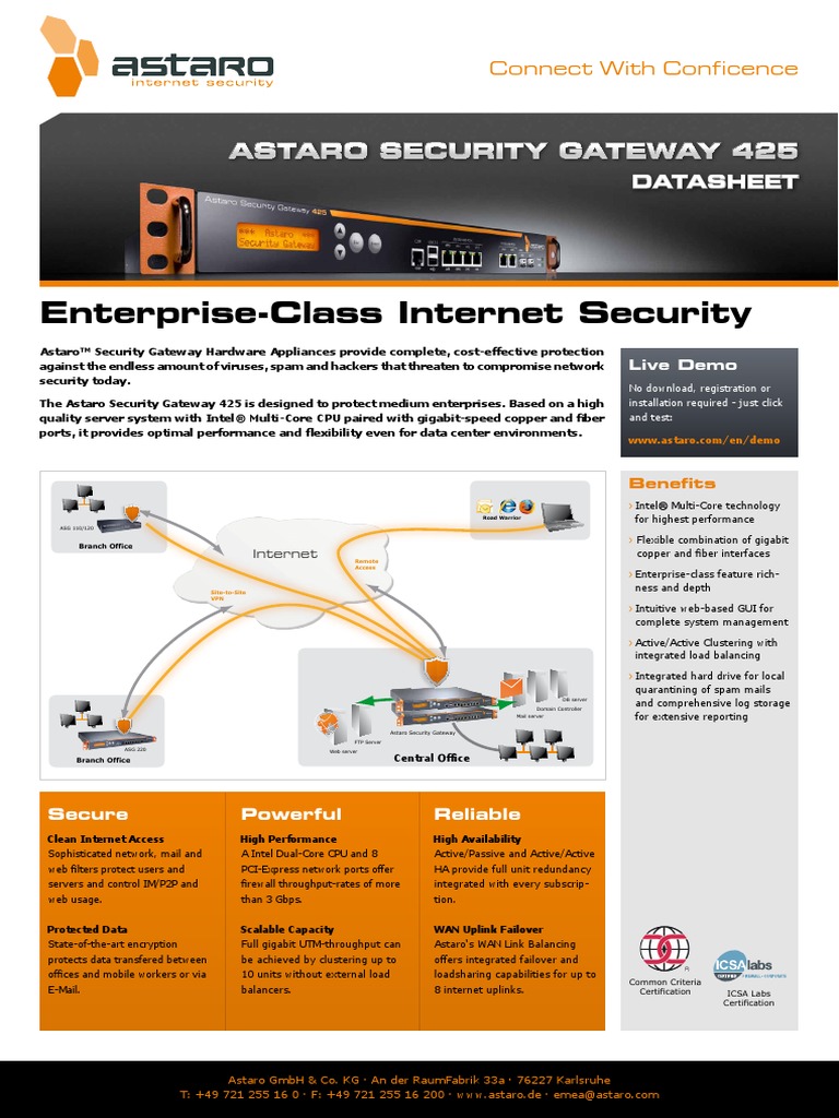 Astaro Security Gateway 425 en | PDF | Multi Core Processor | Computer ...