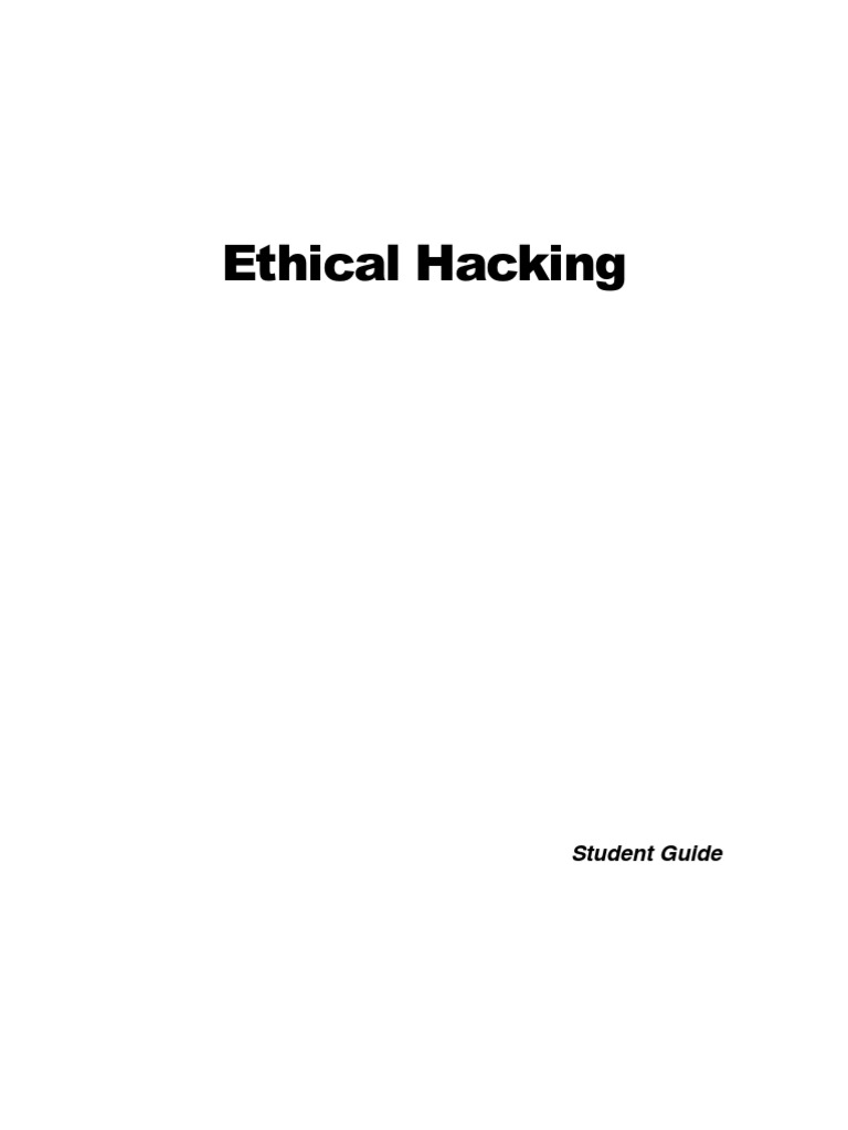 Student Guide For Ethical Hacking | PDF | Firewall (Computing ...