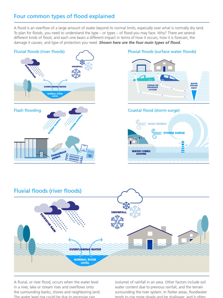 Four Common Types of Flood Explained | Download Free PDF | Flood ...