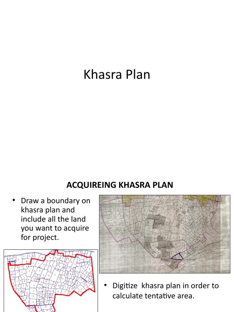Lecture 64 (Khasra Plans) | PDF