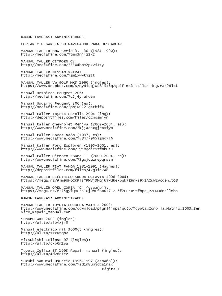 Vehicle Repair Manuals and Schematics | PDF | Motor Vehicle | Vehicle ...