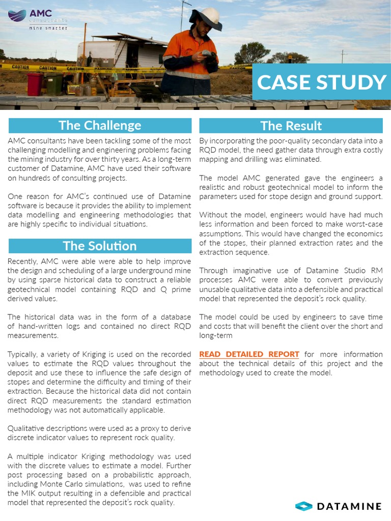 AMC - Case Study Overivew | PDF | Data Mining | Mining