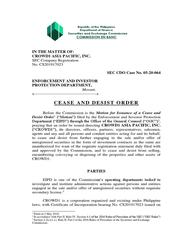 Sec Case | PDF | Securities (Finance) | U.S. Securities And Exchange ...
