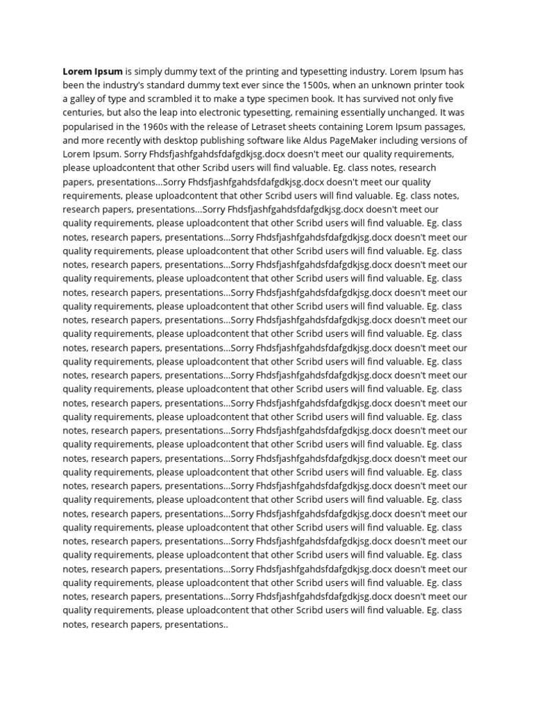 Lorem Ipsum Is Simply Dummy Text of The Printing and Typesetting ...
