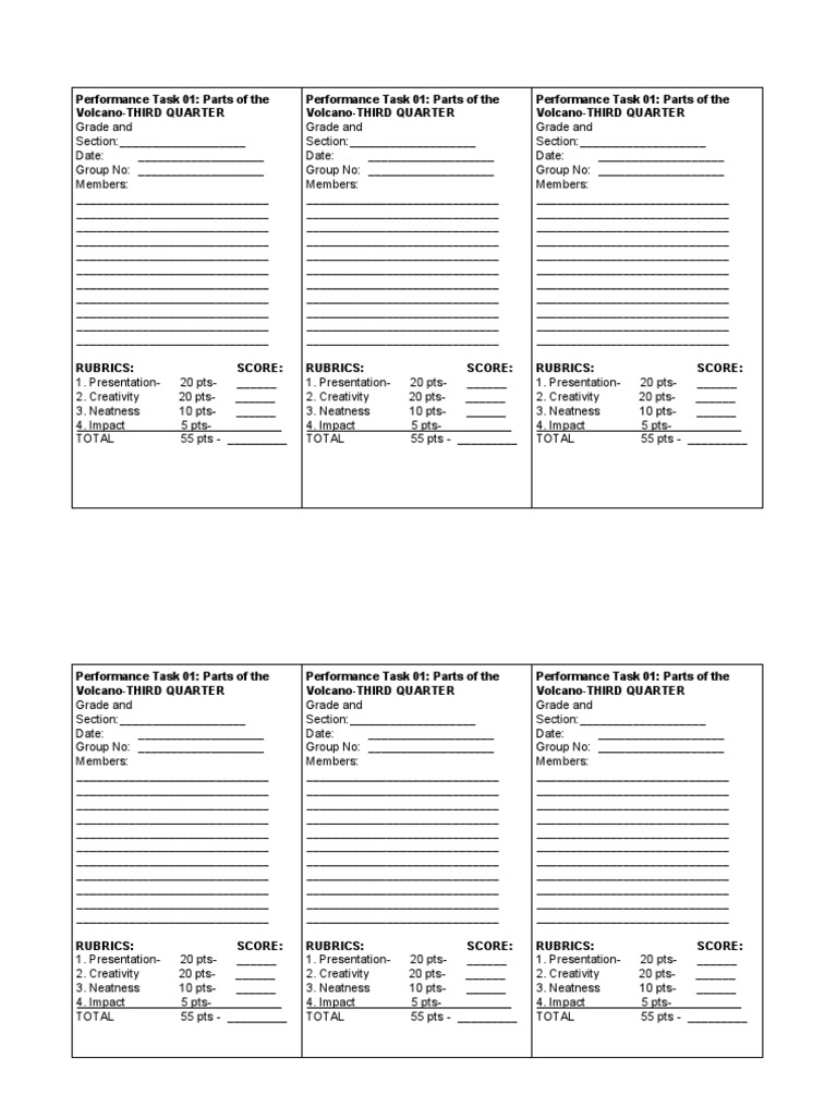 Rubrics in Volcano Model | PDF | Evaluation Methods | Evaluation