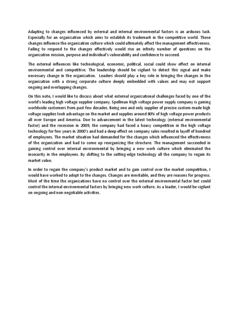 Adapting To Changes | PDF