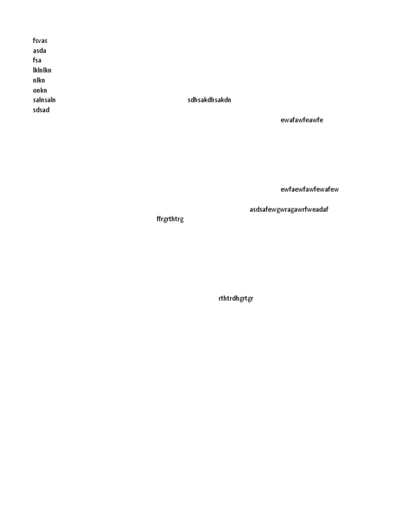 Fsvas Asda Fsa LKLNLKN NLKN Onkn Salnsaln Sdhsakdhsakdn Sdsad Ewafawfeawfe | PDF