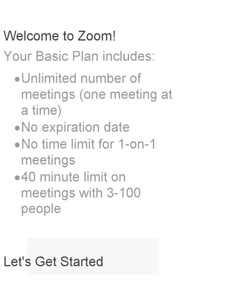 An Introduction to Zoom: Features of the Basic Plan, Getting Started ...