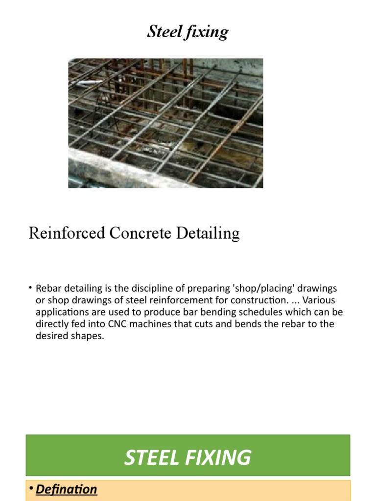 Steel Fixing | PDF