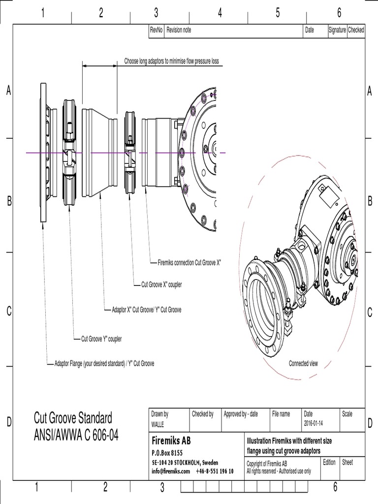 Installation With Flange Cut Groove | PDF | Mechanical Engineering