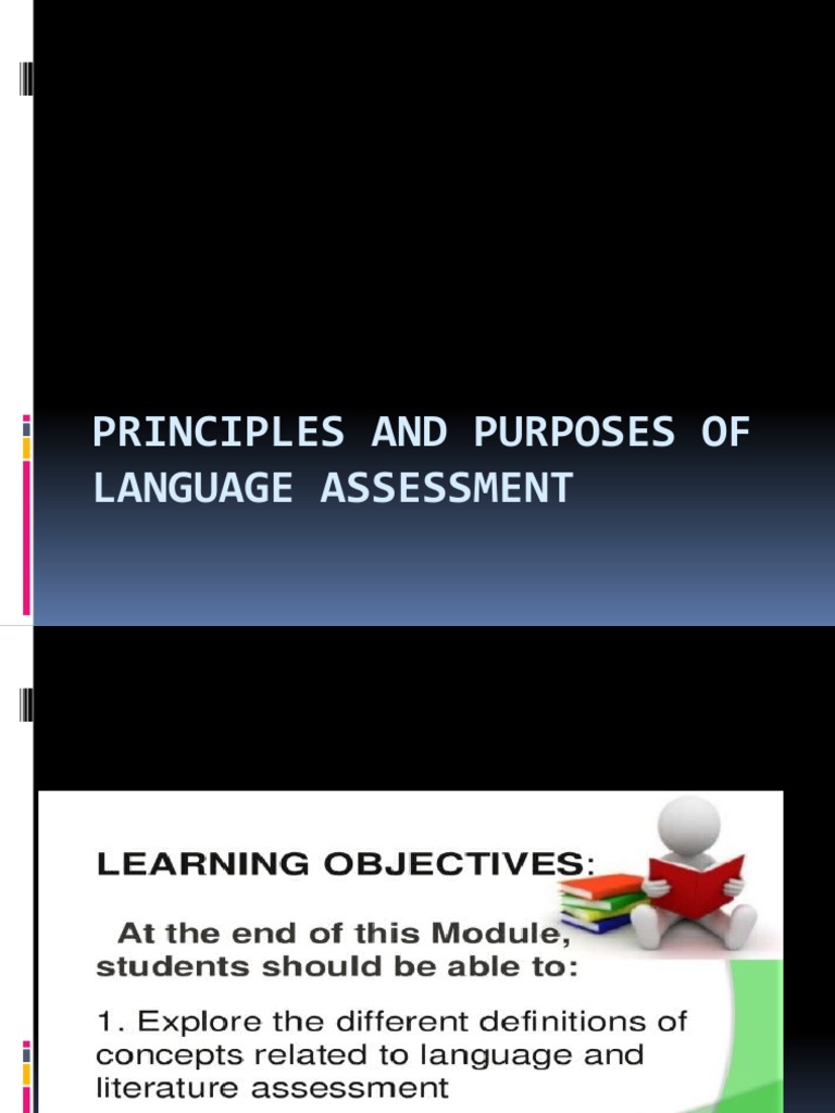Principles and Purposes of Language Assessment | PDF