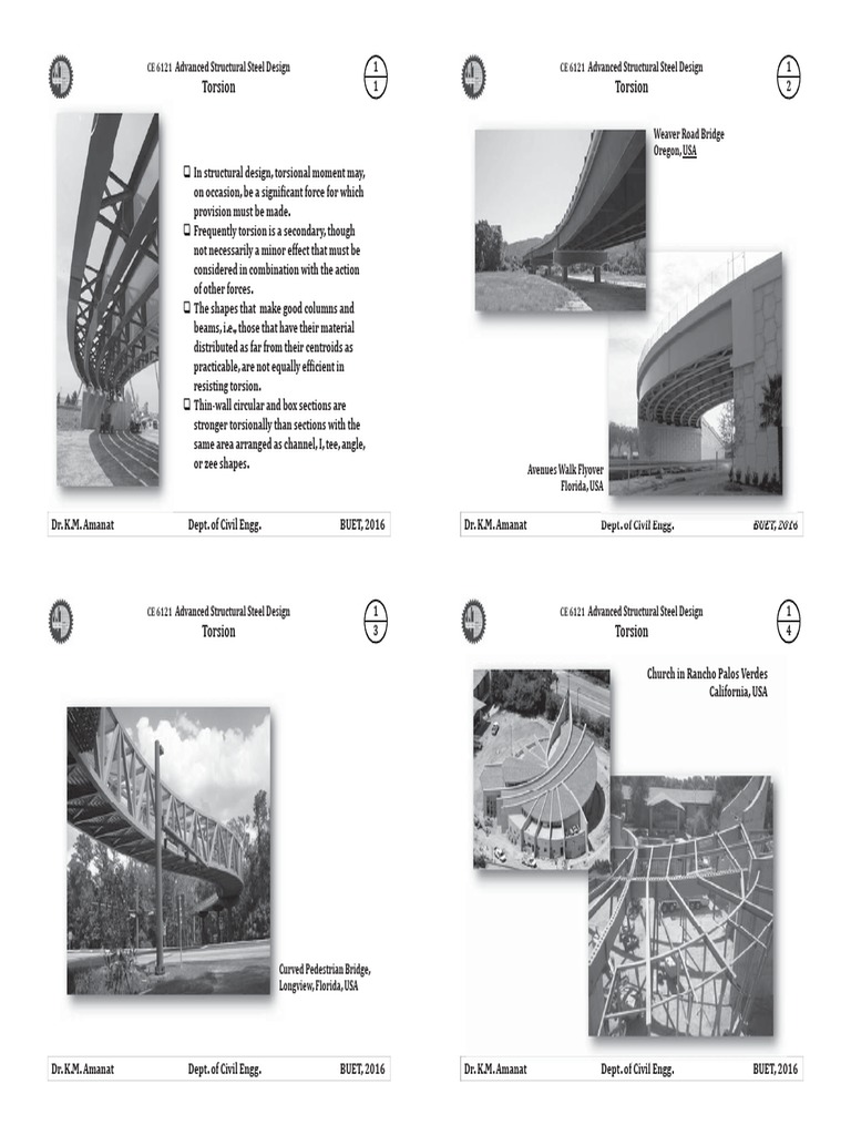 Torsion Torsion: Advanced Structural Steel Design Advanced Structural ...