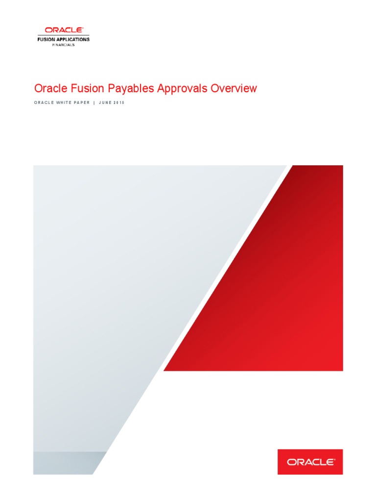 Fusion Ap Invoice Approval Overview Pdf Accounts Payable Invoice