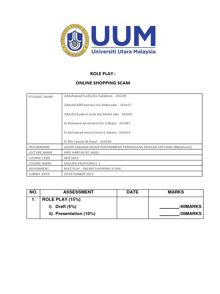 Role Play Script | PDF | Confidence Tricks | Sales