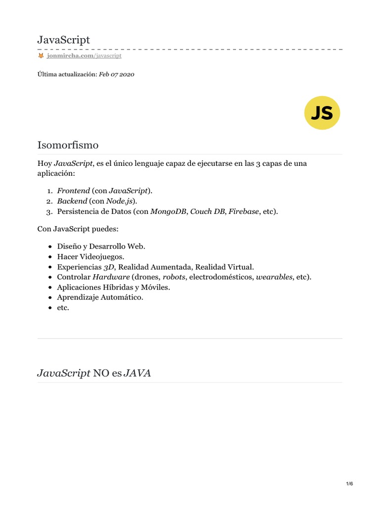 Tips JavaScript | PDF | Script Java | Lenguaje de programación