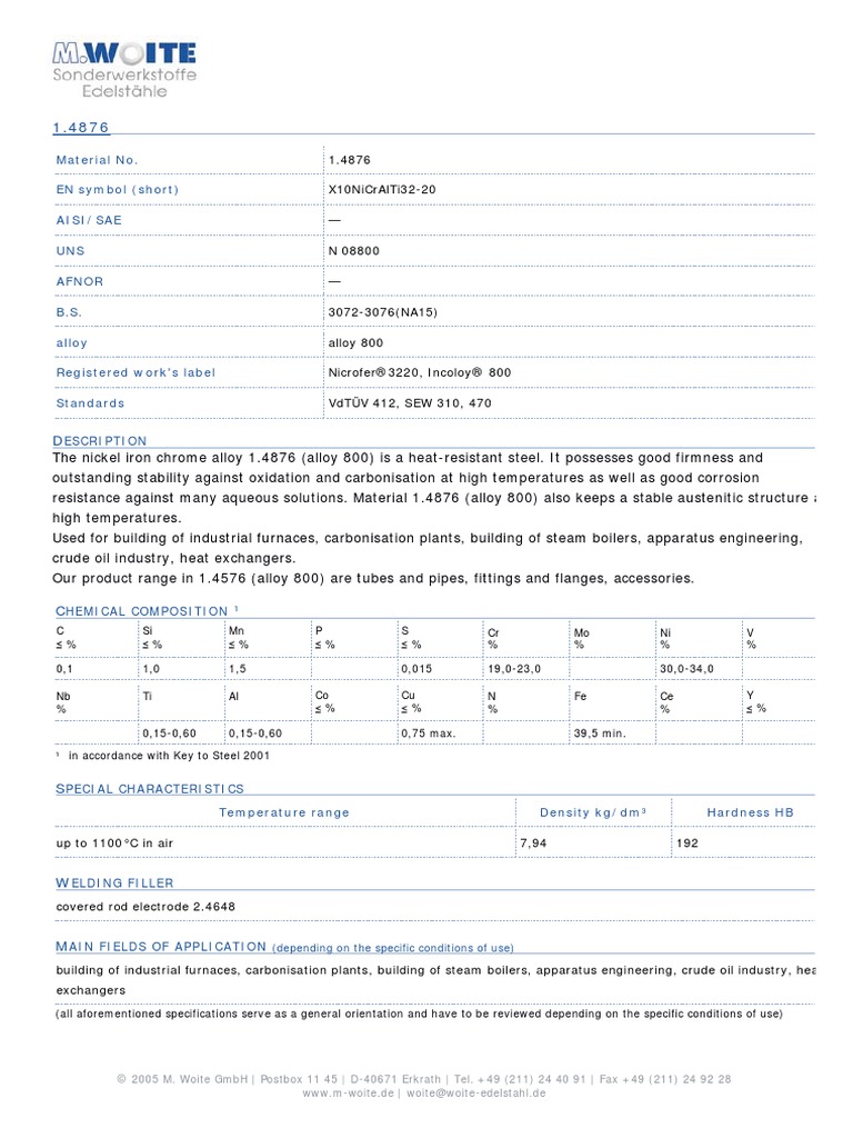 Material No. EN Symbol (Short) Aisi/Sae UNS Afnor B.S. Alloy Registered ...