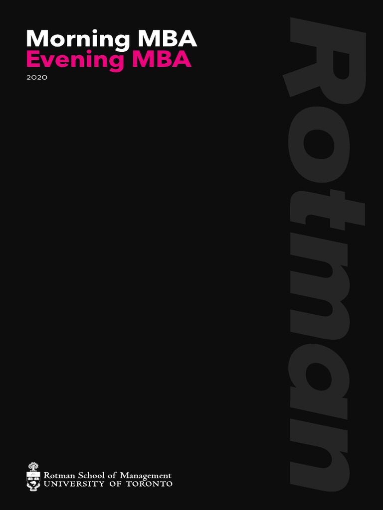 Rotman ME-MBA PDF | PDF | Master Of Business Administration | Cognition