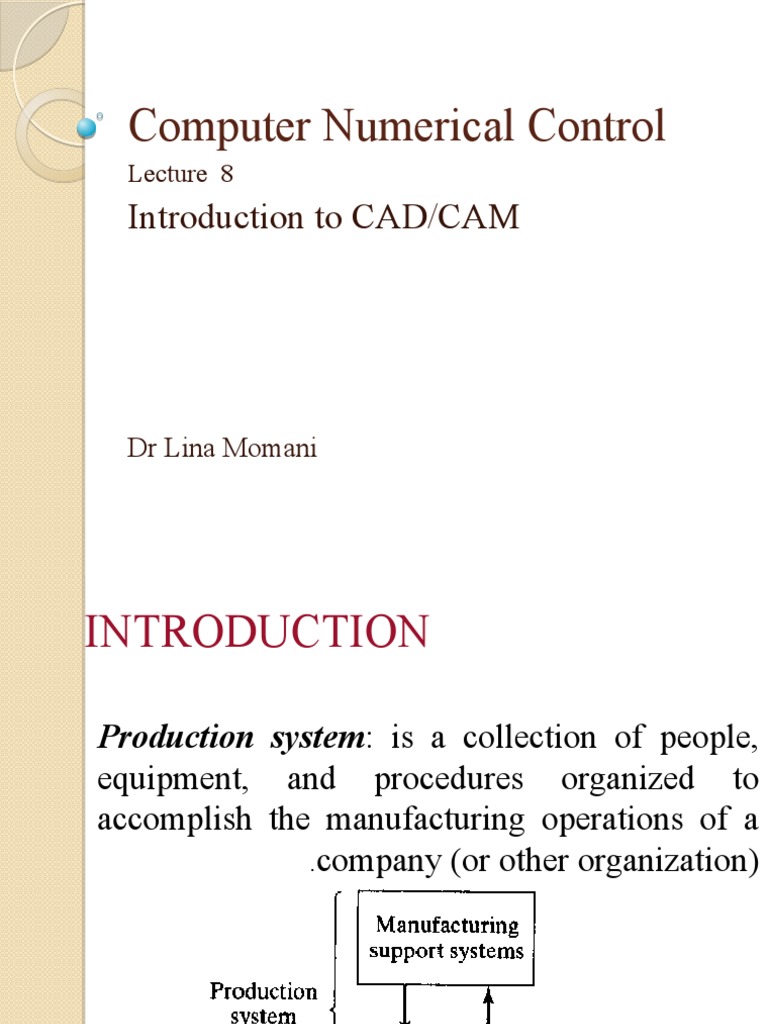 Computer Numerical Control: Introduction To CAD/CAM | PDF | Computer ...