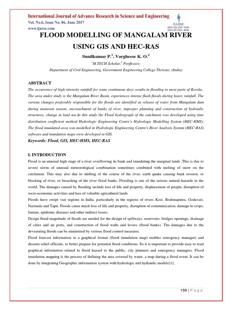 Mangalam River Flood Map PDF | PDF | Flood | Geographic Information System