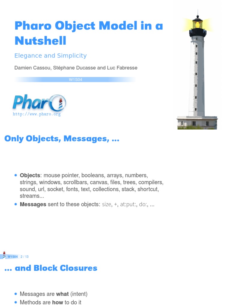 Pharo Object Model Overview | PDF | Class (Computer Programming) | Method (Computer Programming)