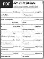 Year 2 Unit 6: The Old House Worksheet | PDF | Room