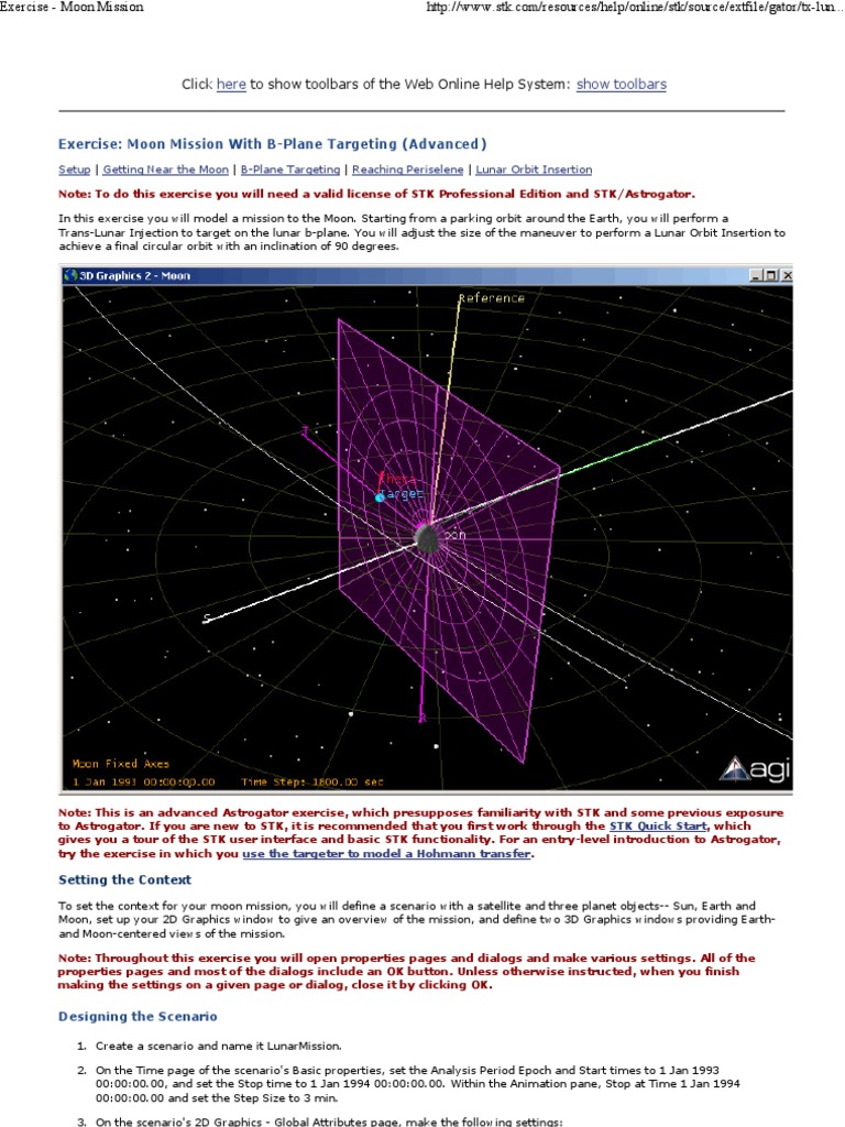 Exercise - Moon Mission | PDF | Orbital Maneuver | Orbital Inclination