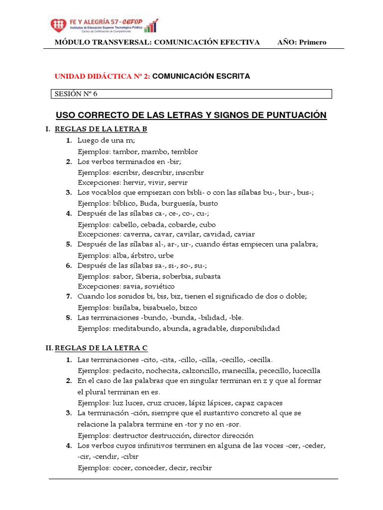 Separata 6 PDF | PDF | Coma | Puntuación