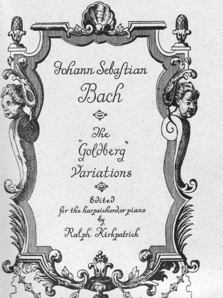 Bach, JS - BWV 988 - Preface To Goldberg Variations by Kirkpatrick PDF ...