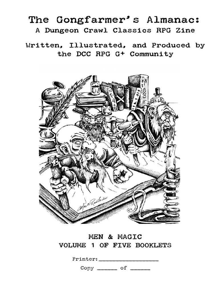 The Gongfarmer's Almanac - Vol 1 Men and Magic | PDF | Sword