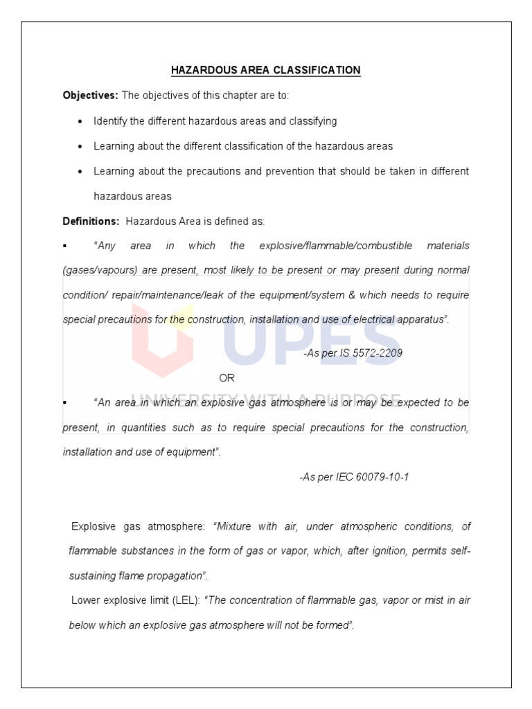 Hazardous Area Classification-1 | PDF | Gases | Chemistry