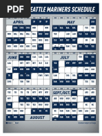 2026 Regular Season Printable Schedule | PDF