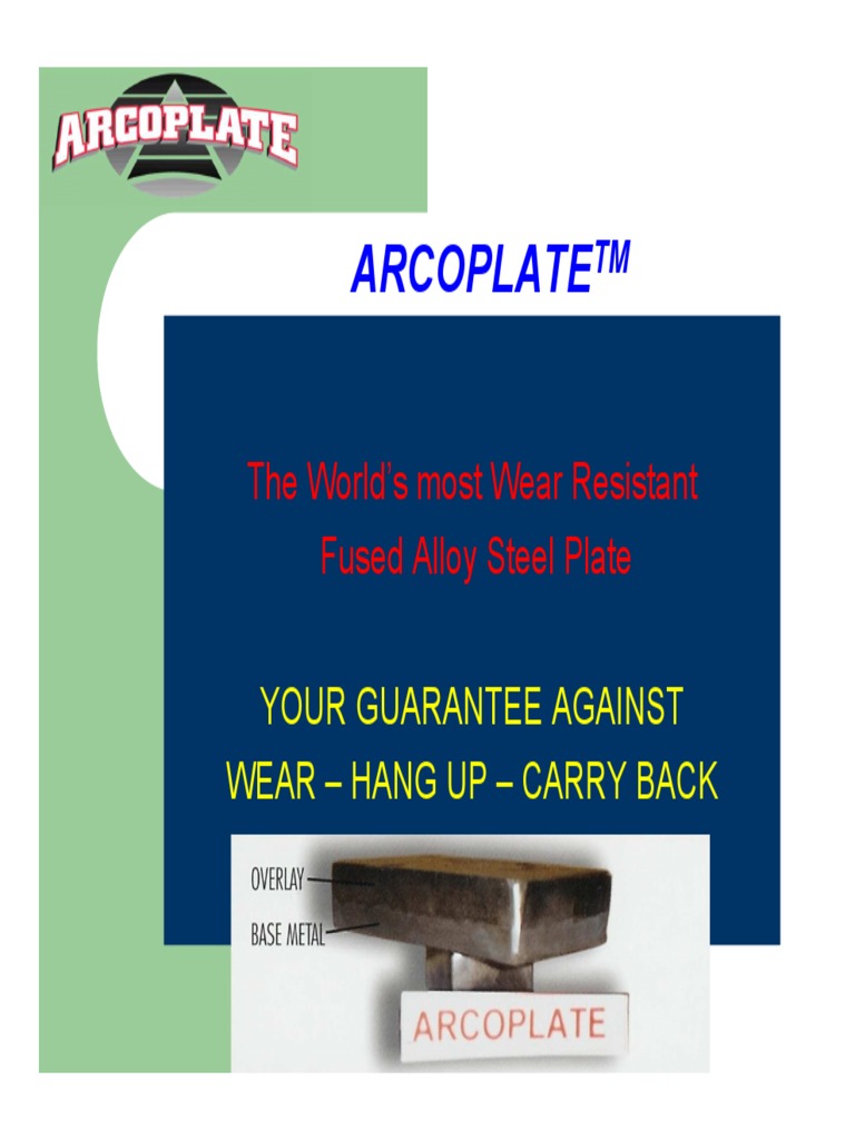 Arcoplate TecnologiaPresentation | PDF | Wear | Welding