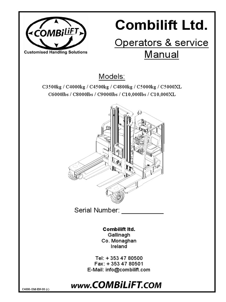 Combilift LTD.: Operators & Service Manual | PDF