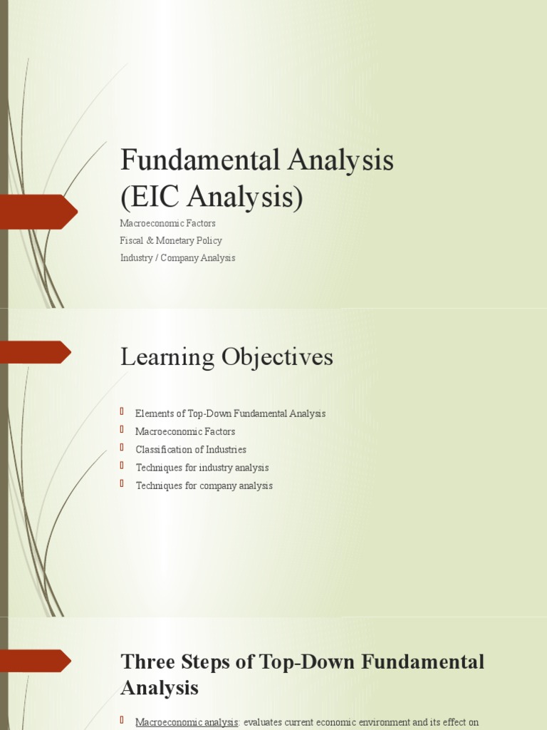 Fundamental Analysis (EIC Analysis) : Macroeconomic Factors Fiscal ...