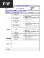Excavation Job Safety Analysis | PDF | Workplace | Personal Protective ...