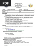 Lesson Plan - EmTech - 12 - Q3L4 - Applied Productivity Tools With ...