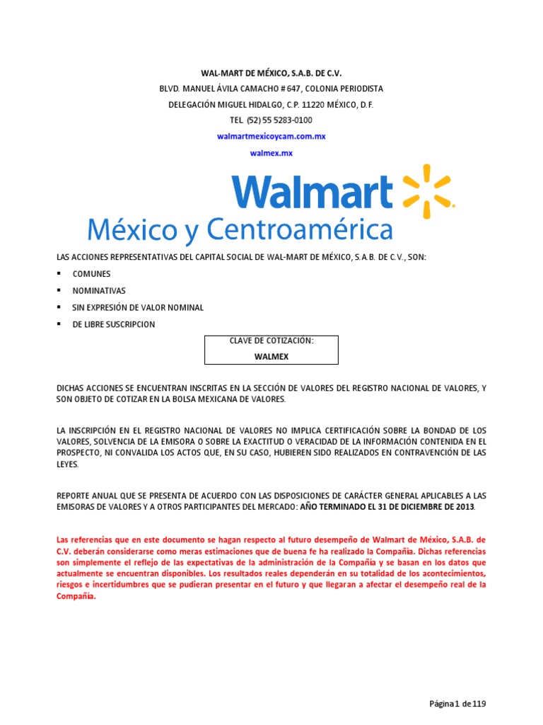 Wal-Mart De México, S.A.B. De C.V.: walmex.mx | Walmart | Planificación