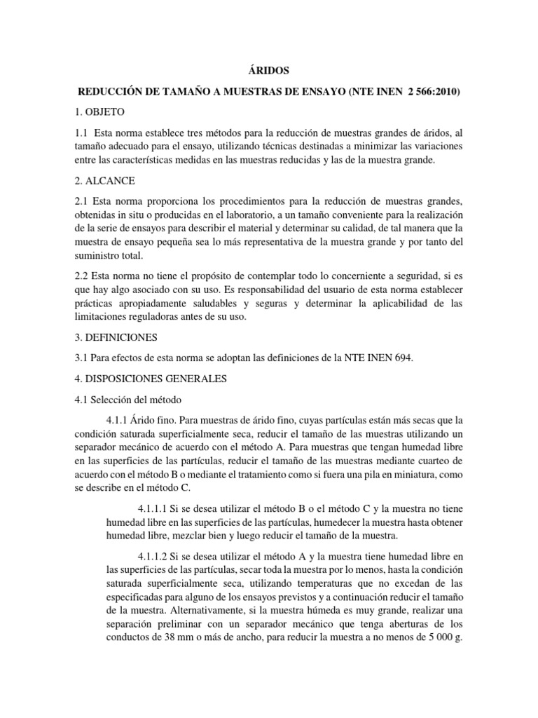 Cuarteo | PDF | Muestreo (Estadísticas) | Naturaleza