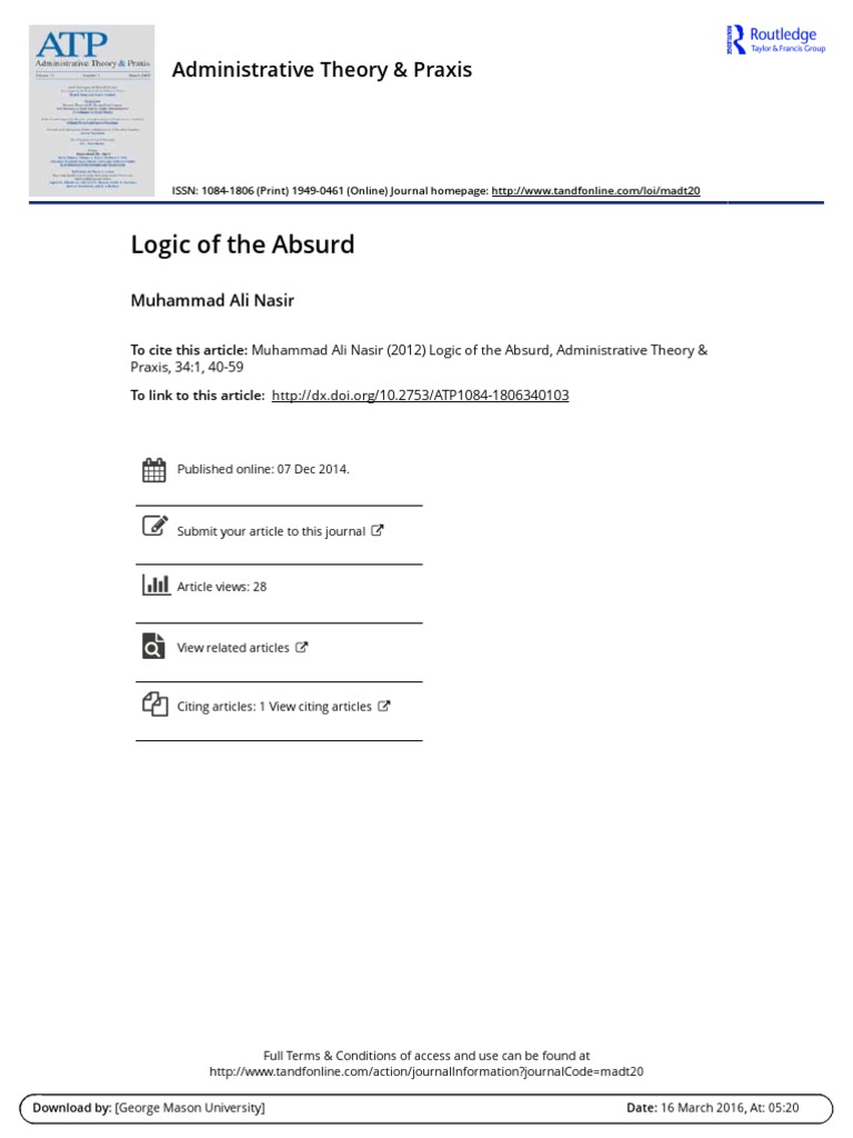 Logic of The Absurd PDF | PDF | Franz Kafka | Logic