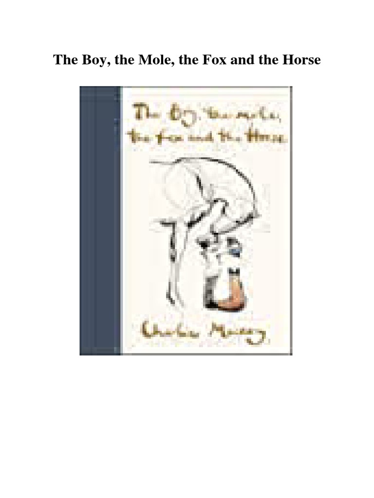 The Boy, The Mole, The Fox and The Horse | PDF