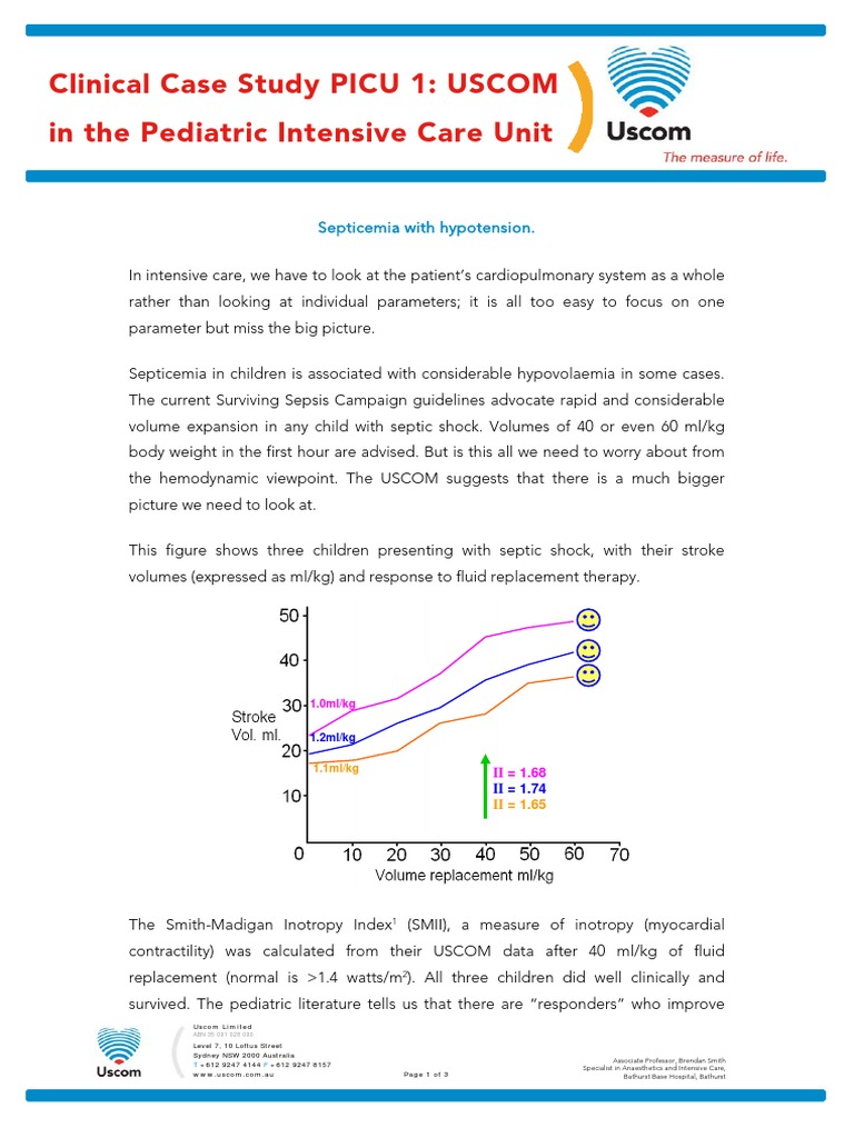 Case Study PICU 1 | PDF | Sepsis | Intensive Care Medicine